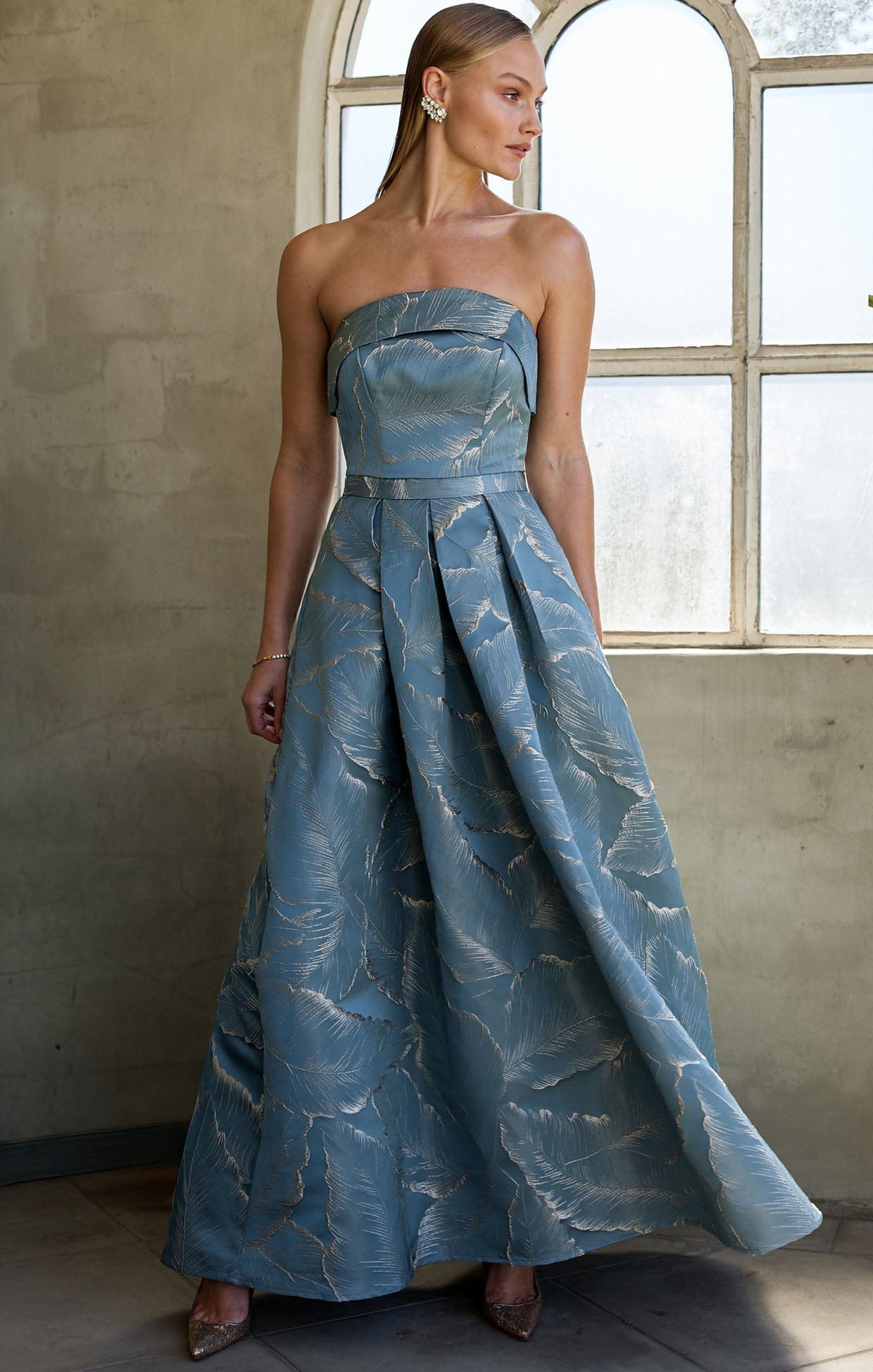 Atelier Bolero and Gown Formal Set in Blue Gold – SACHA DRAKE