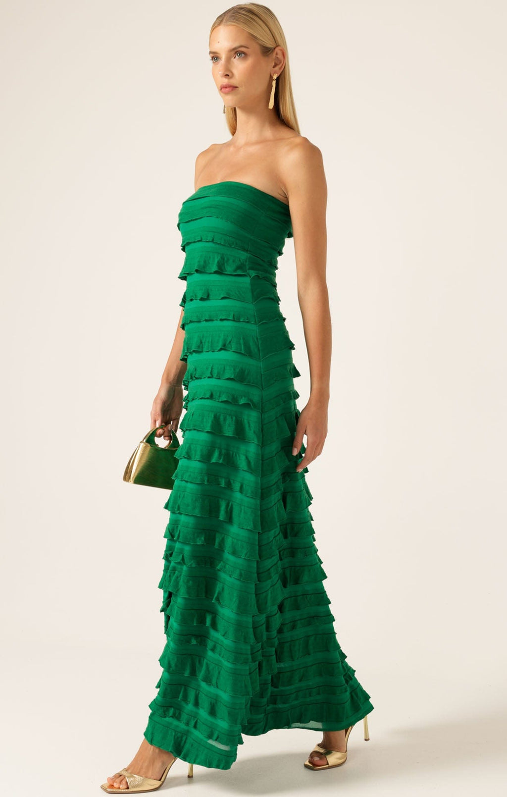 Maddison Events Dress in Emerald Green - SACHA DRAKE
