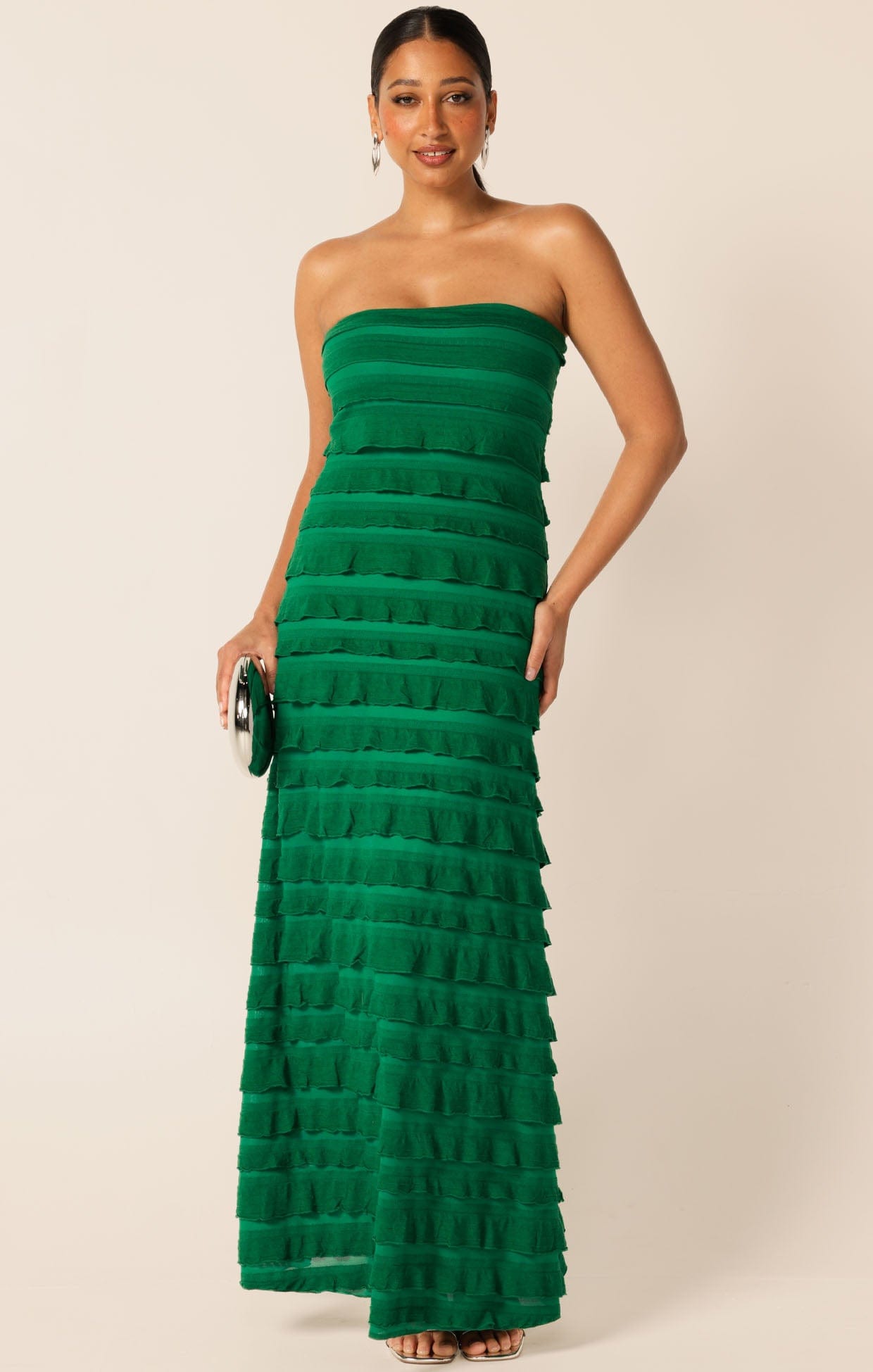 Maddison Events Dress in Emerald Green - SACHA DRAKE