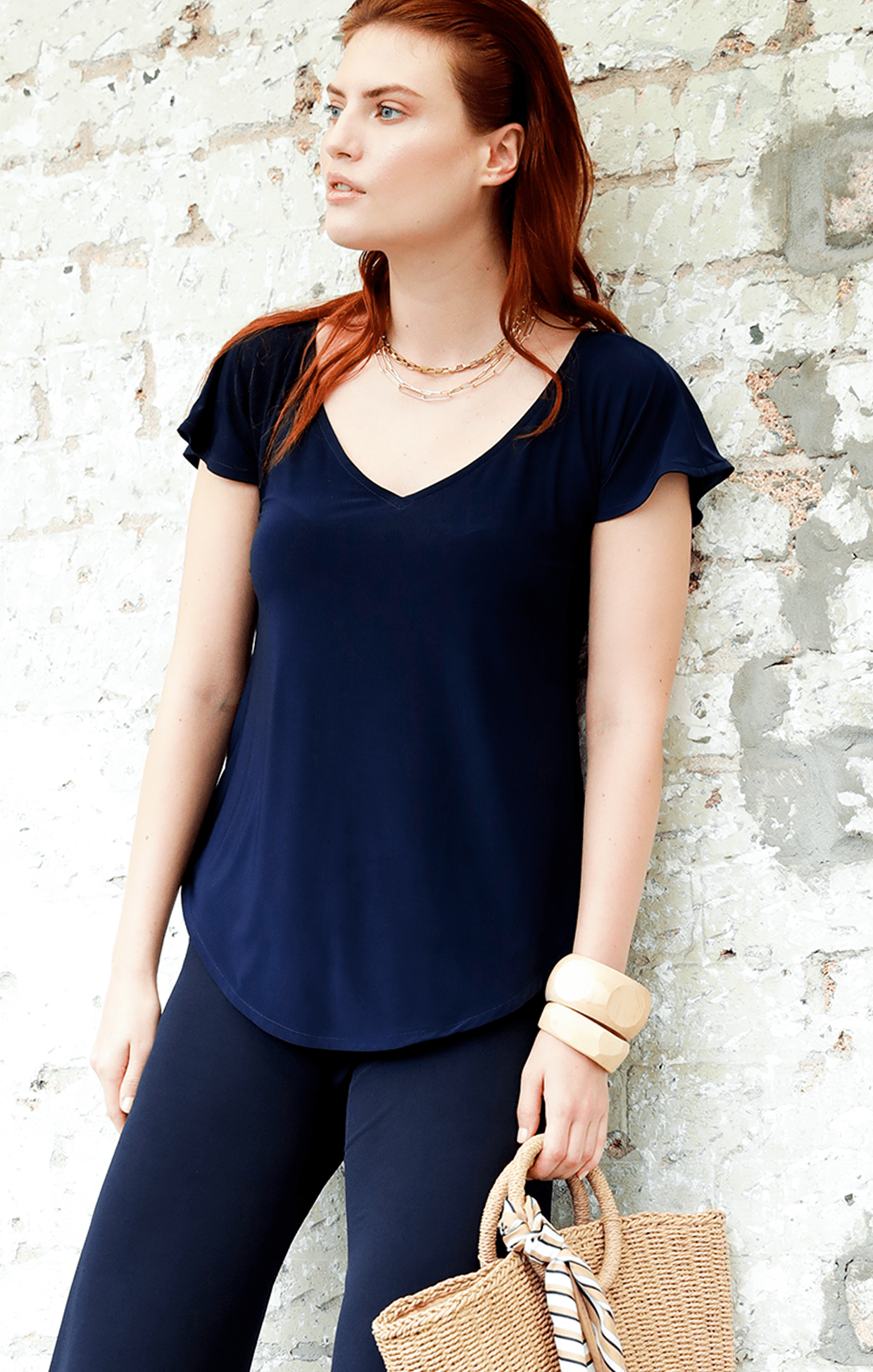 Analia Top (Navy)