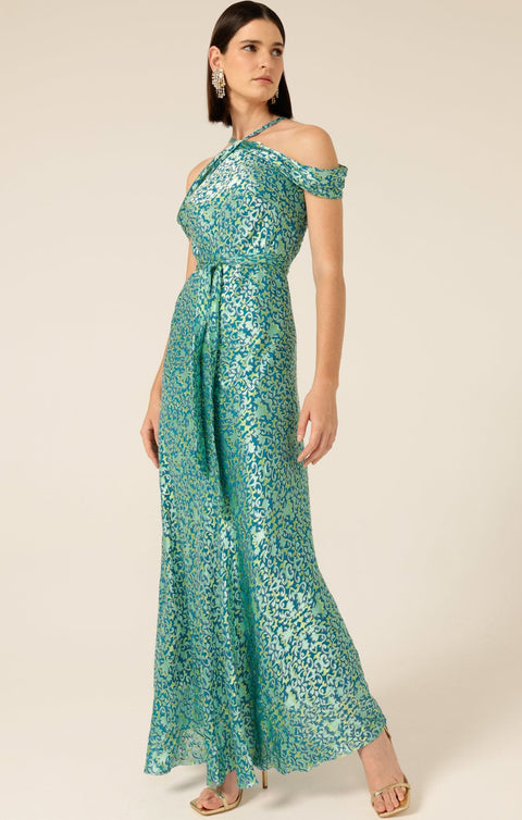 Maddison Dress in Emerald - SACHA DRAKE