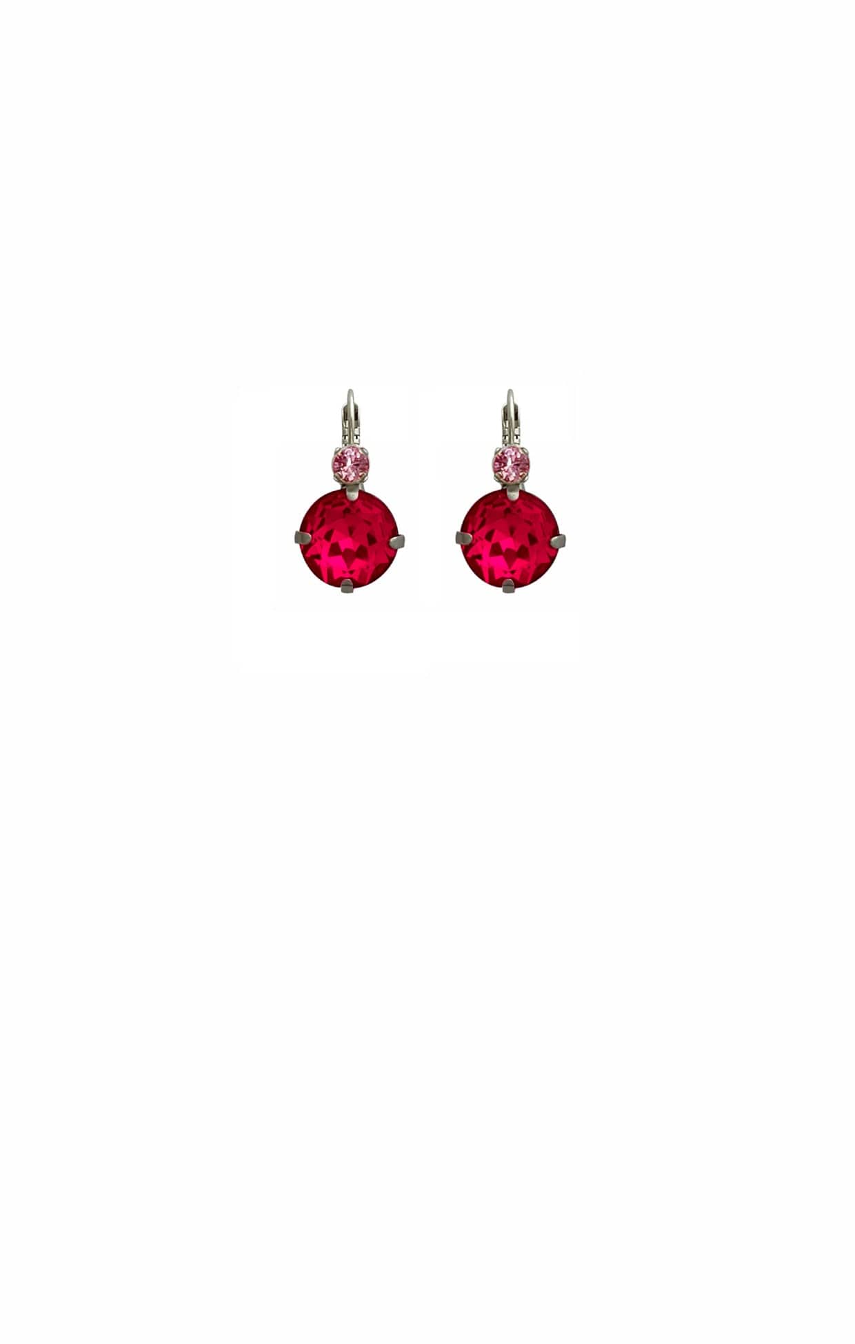 Prague crystal earrings in pink and rose by Mariana - SACHA DRAKE