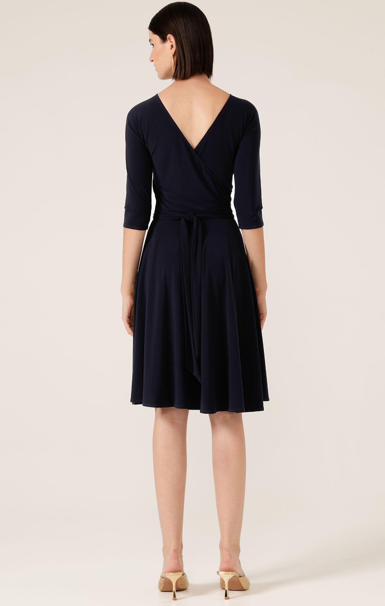 Reverse Wrap Dress in Navy – SACHA DRAKE
