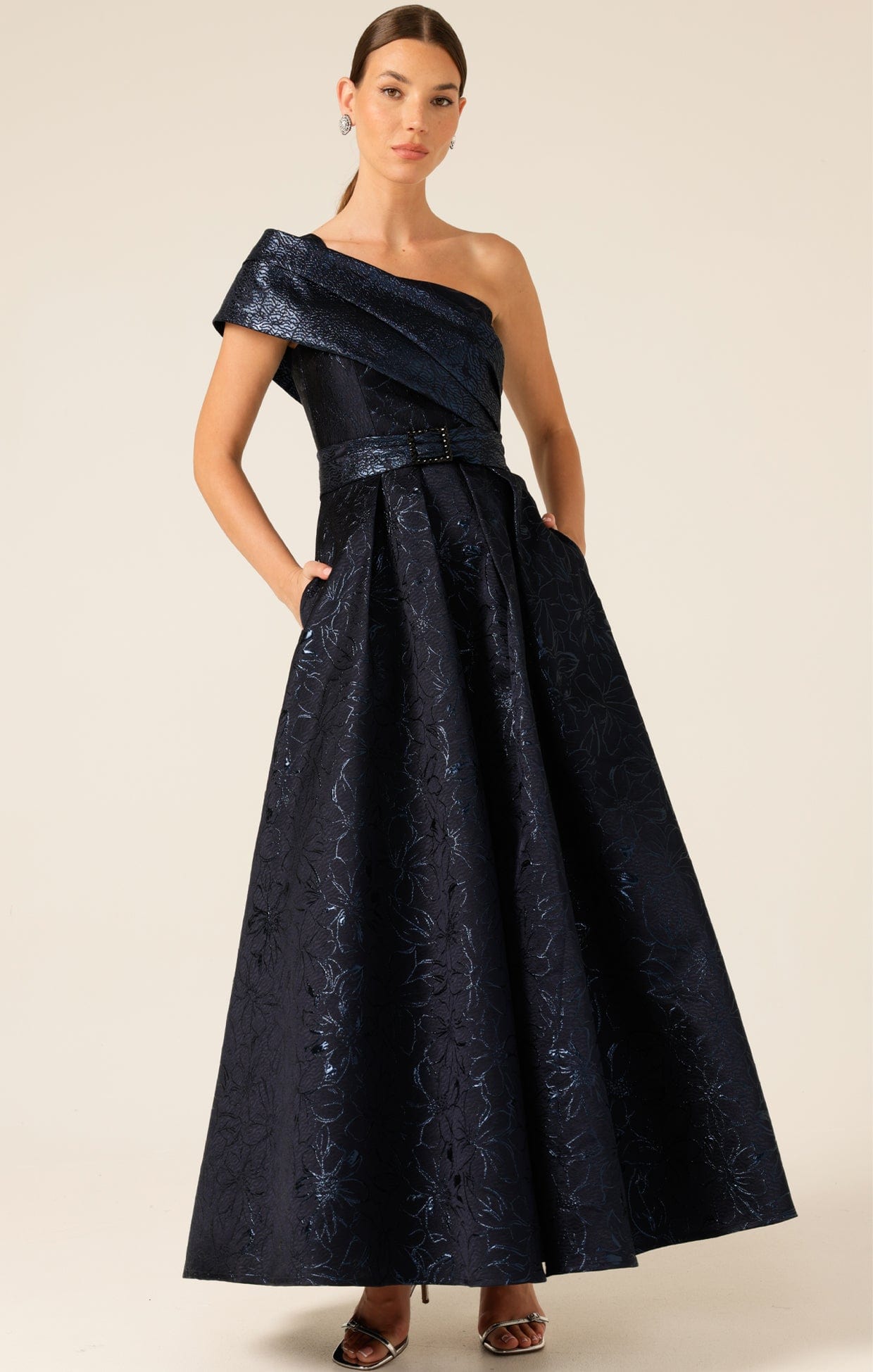 Twilight Jacquard Evening Maxi Gown - SACHA DRAKE