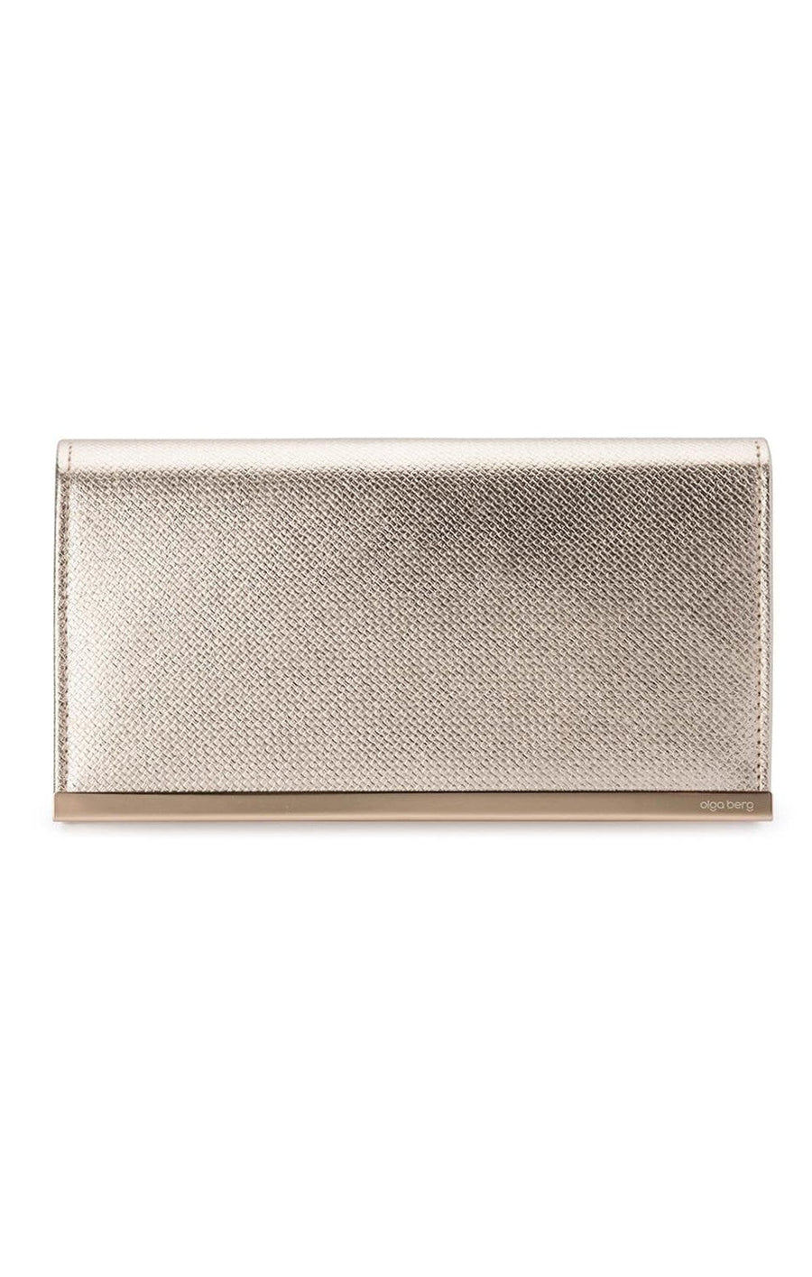 Maddie Foldover Clutch (Gold)